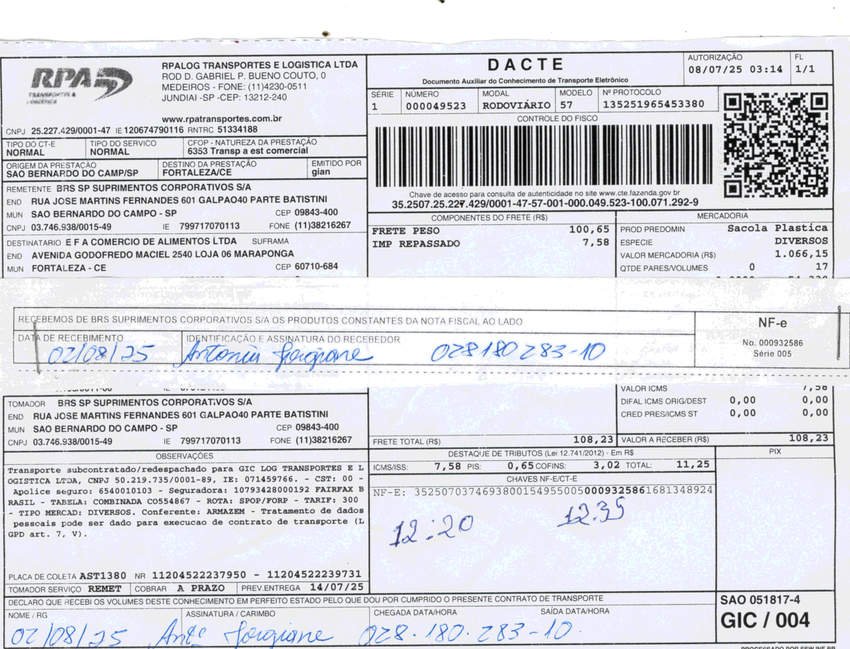 Br Supply - Tracking de Pedidos